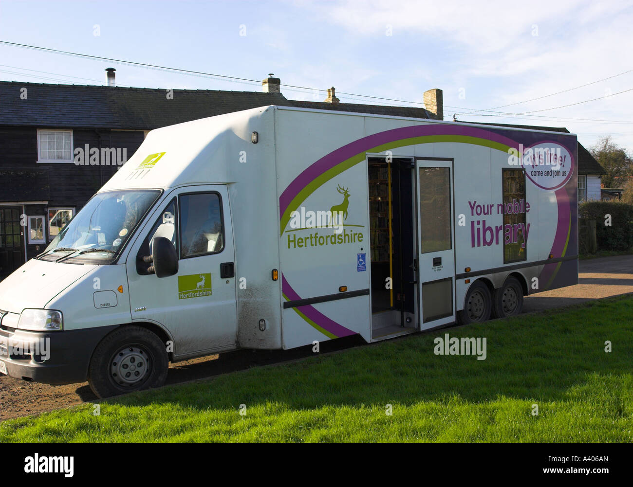 Mobile public library Stock Photo - Alamy