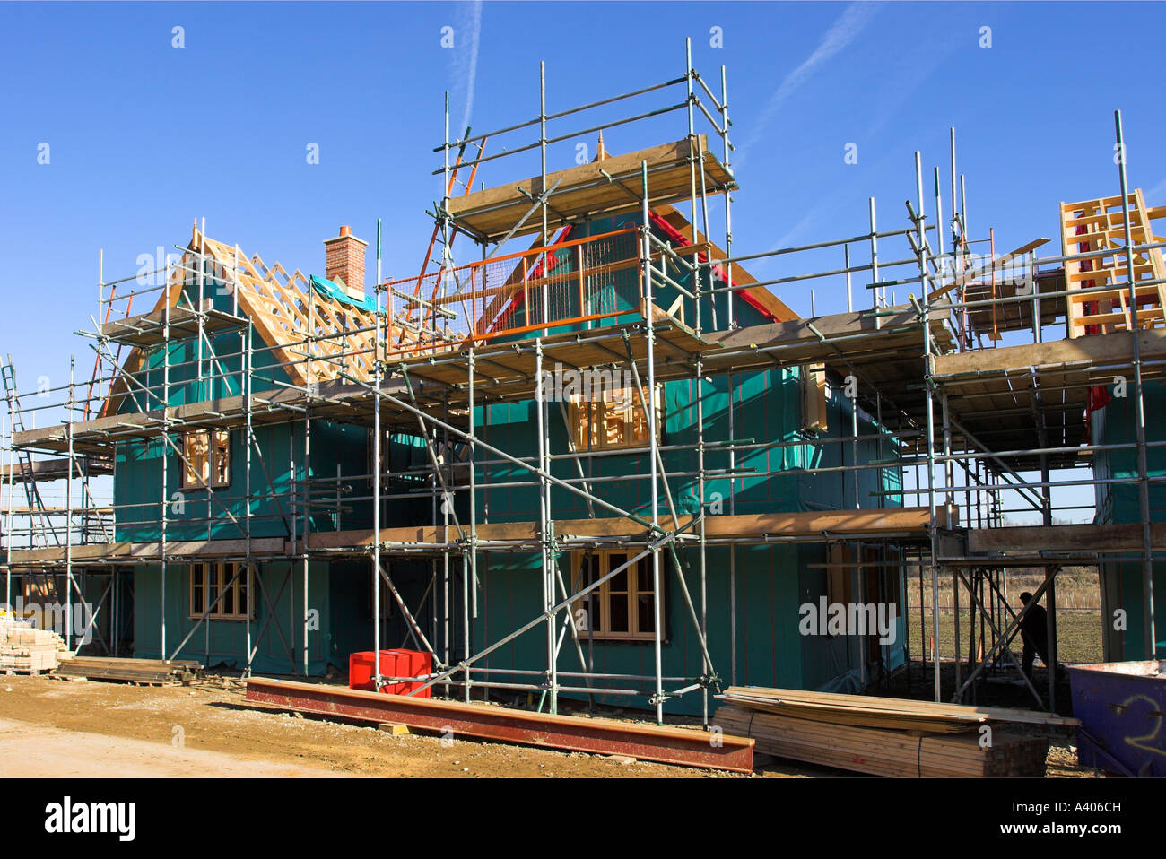 New homes under construction Stock Photo - Alamy