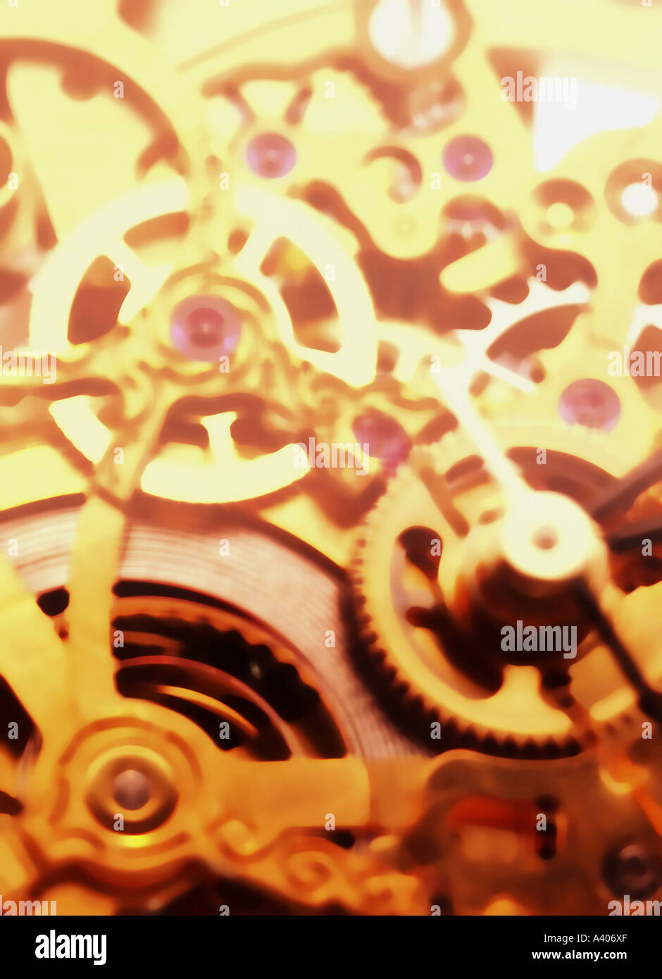 detail of clockwork clock Stock Photo - Alamy