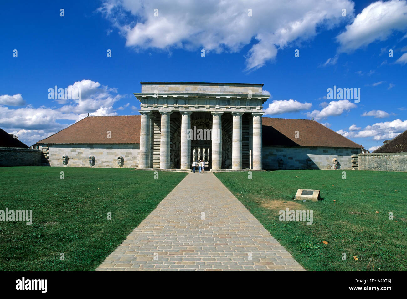 Royal saltworks of arc et built by claude nicolas ledoux hi-res stock ...