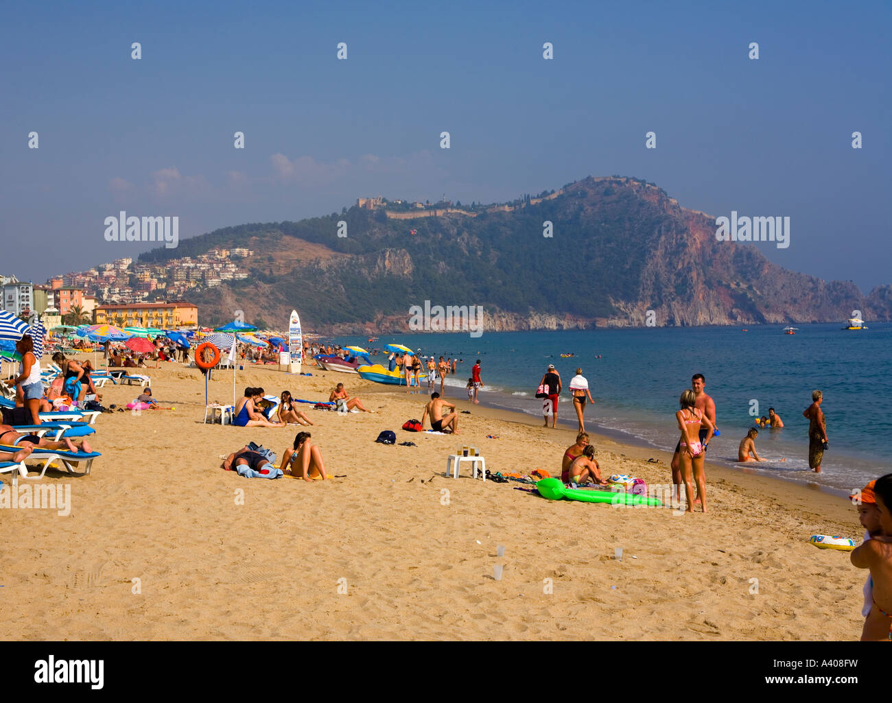 Turkish Riviera Cleopatra Beach Alanya Stock Photo - Alamy