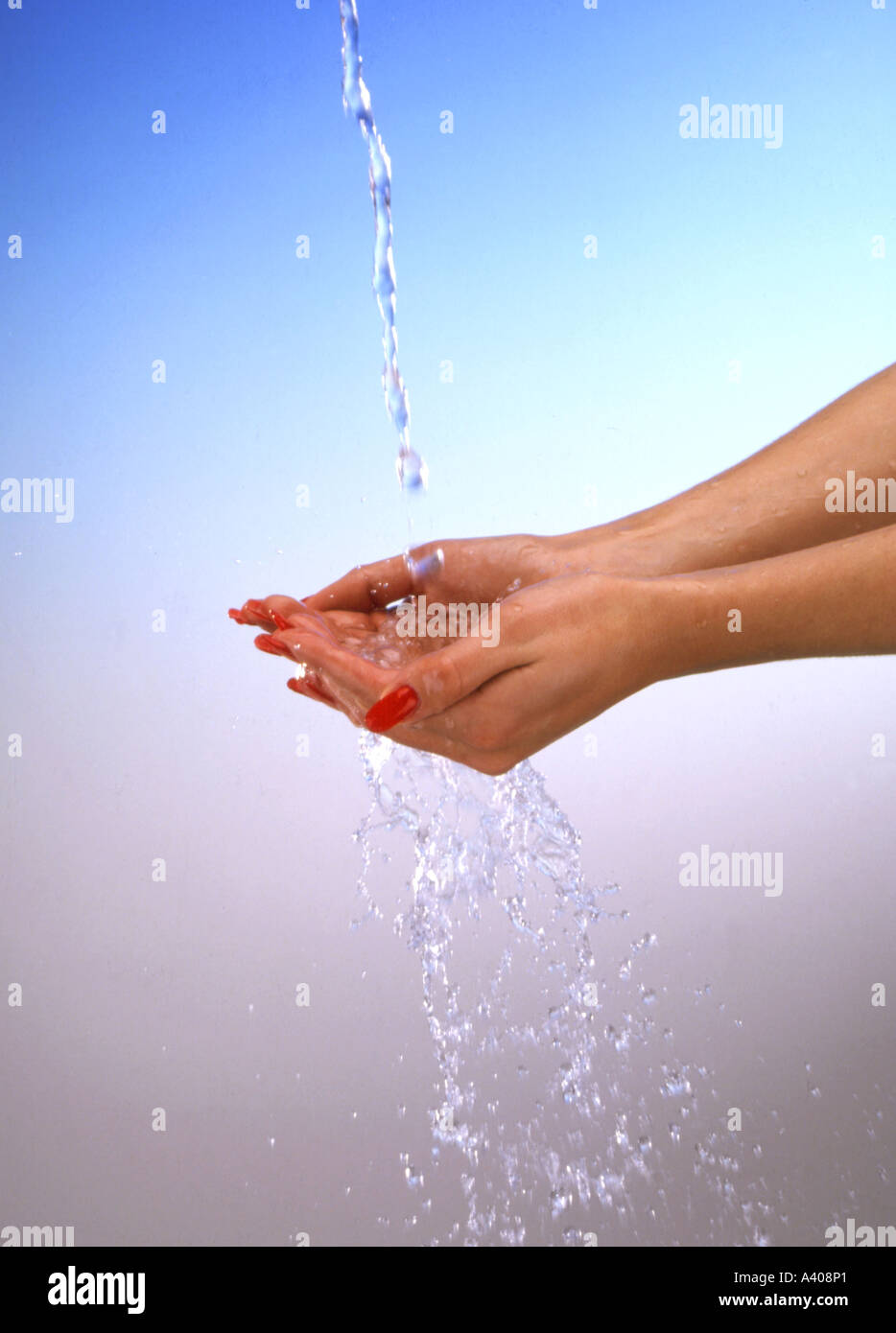 hands under running water Stock Photo - Alamy