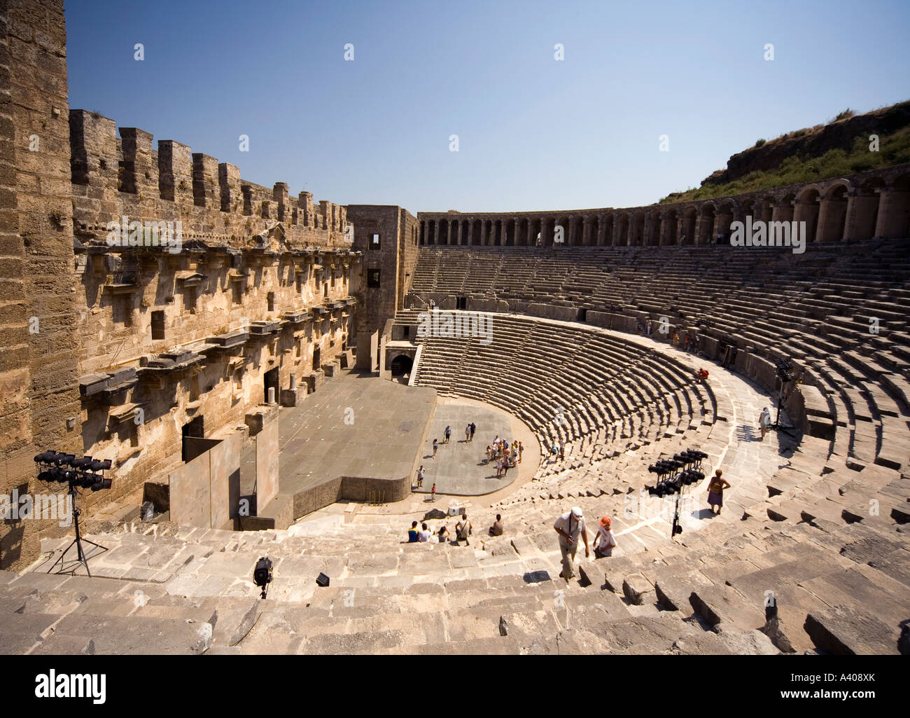 Roman Amphitheatre of Aspendos Anatalya Turkey Stock Photo - Alamy
