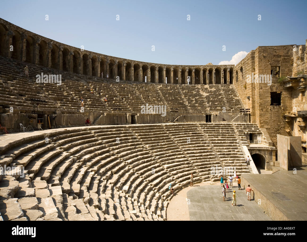 Roman Amphitheatre of Aspendos Anatalya Turkey Stock Photo - Alamy