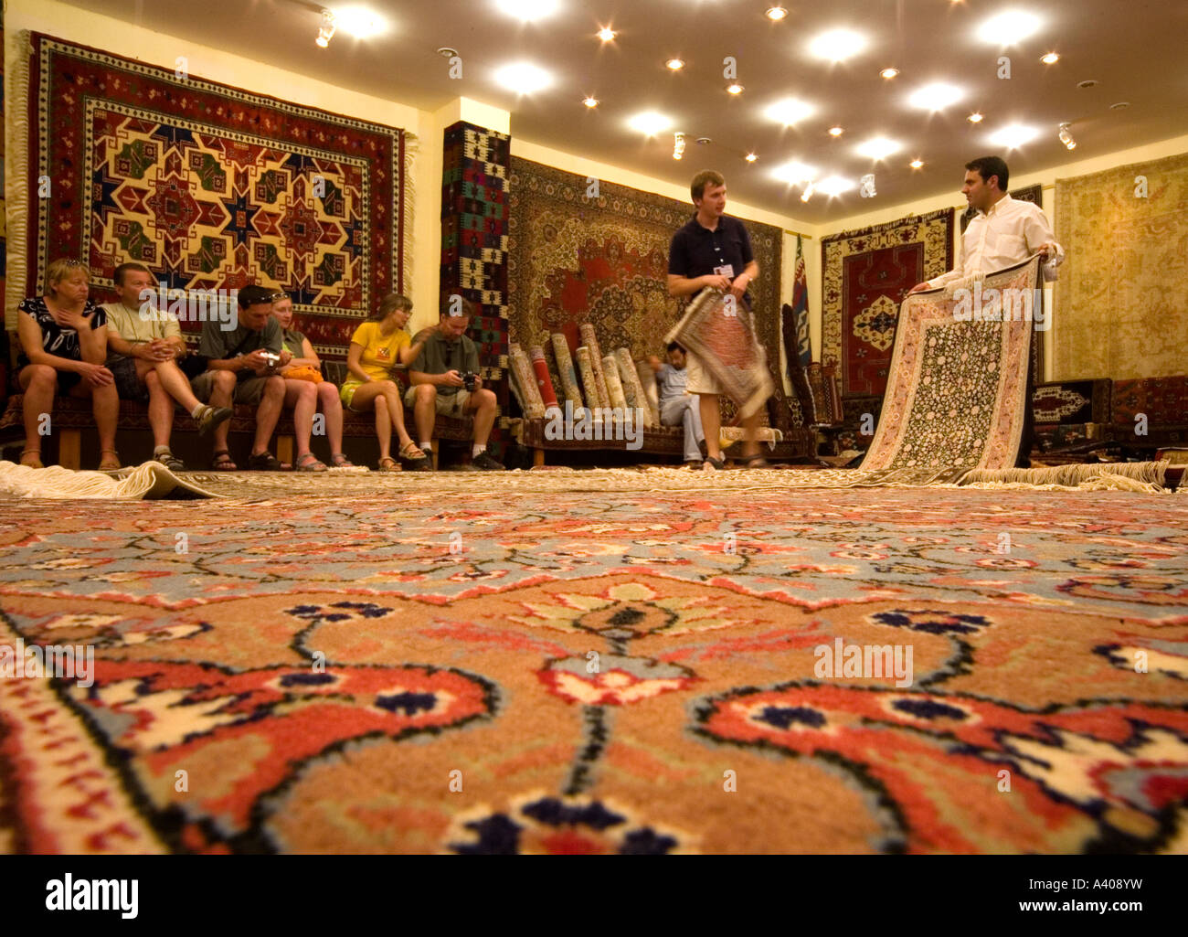Cappadocia Carpet Factory Ortohisar Turkey Stock Photo - Alamy