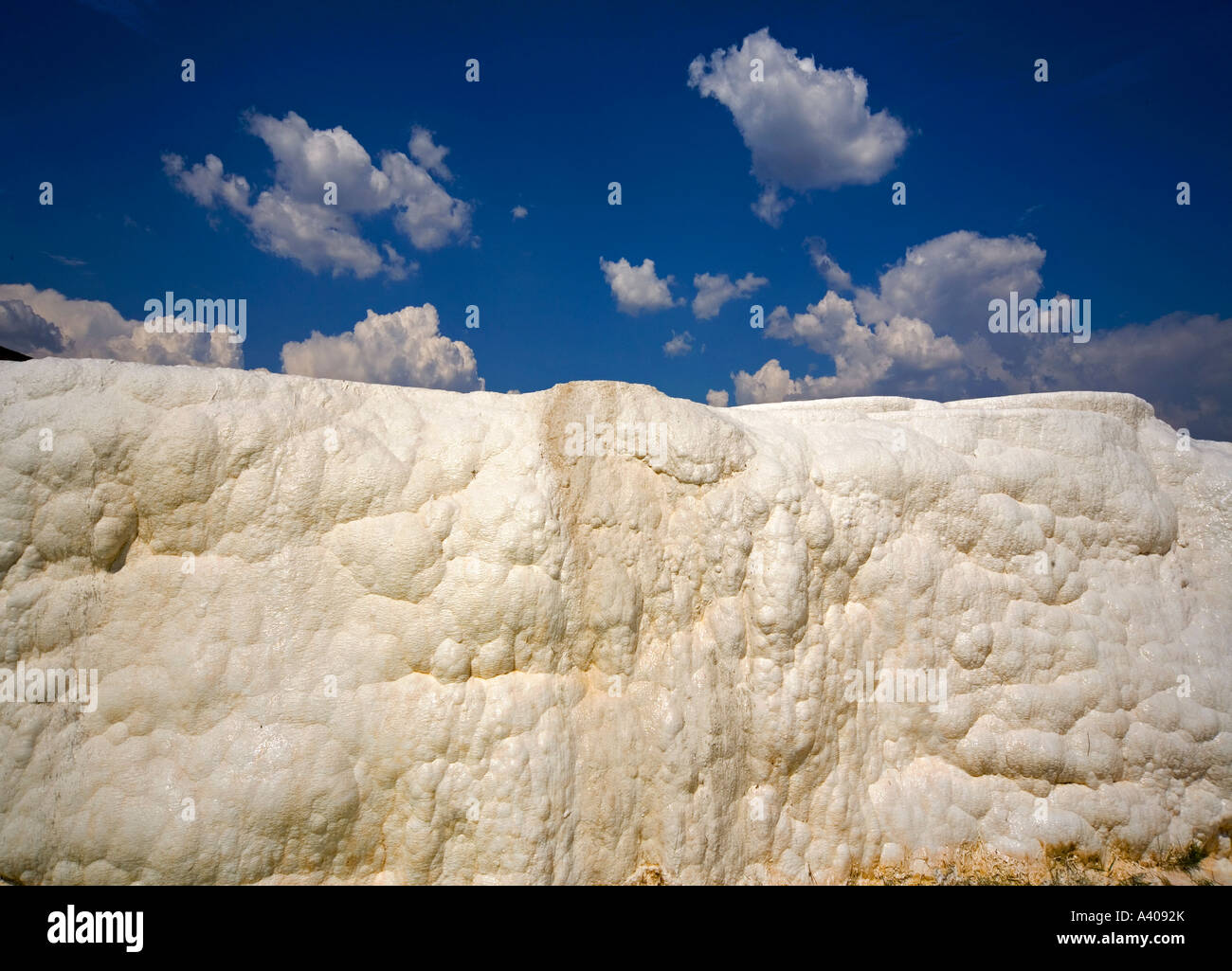 Limestone terraces of Pamukkale Turkey Stock Photo - Alamy