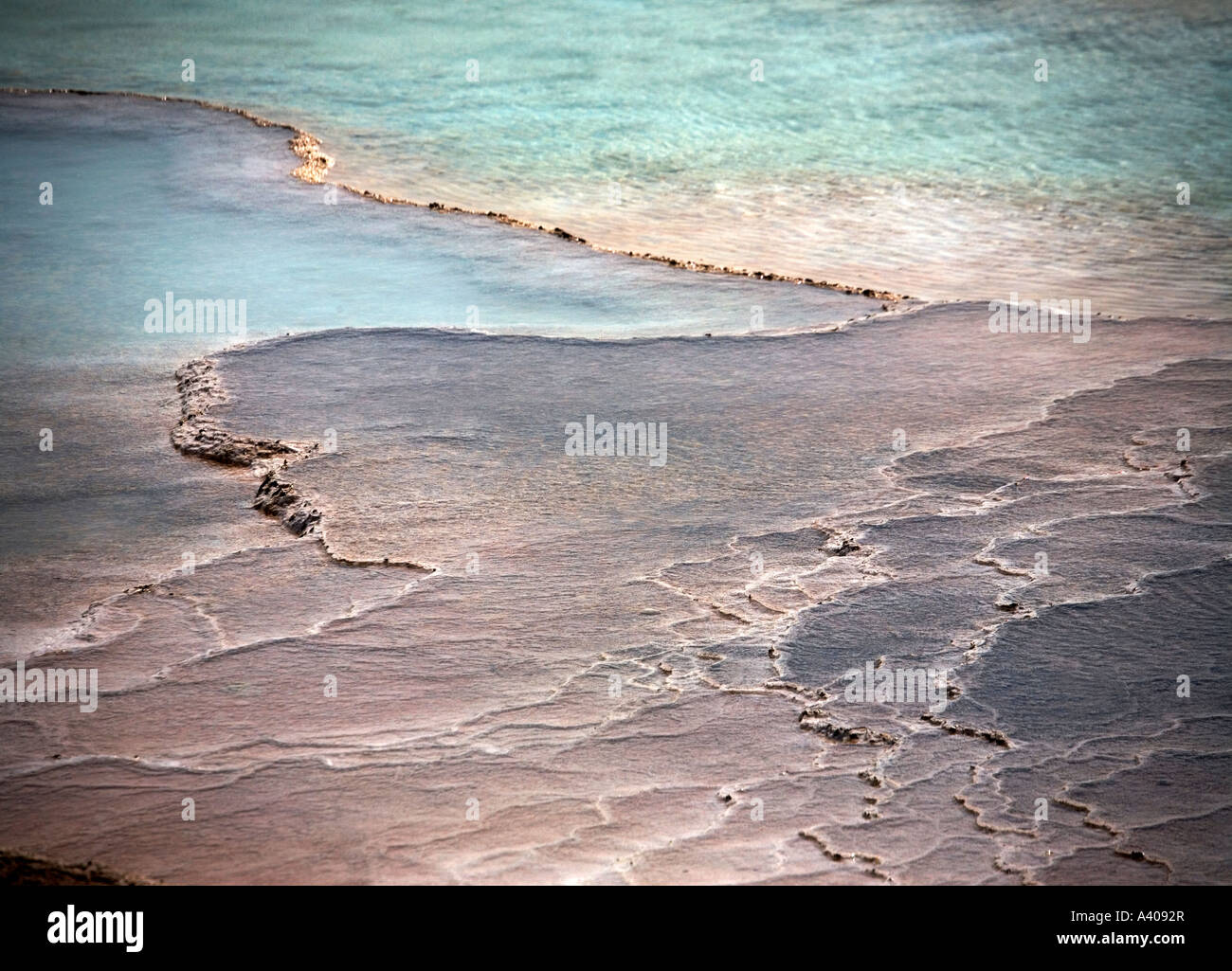 Limestone terraces of Pamukkale Turkey Stock Photo - Alamy