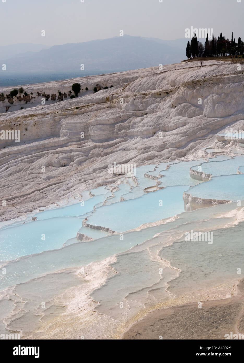 Limestone terraces of Pamukkale Turkey Stock Photo - Alamy