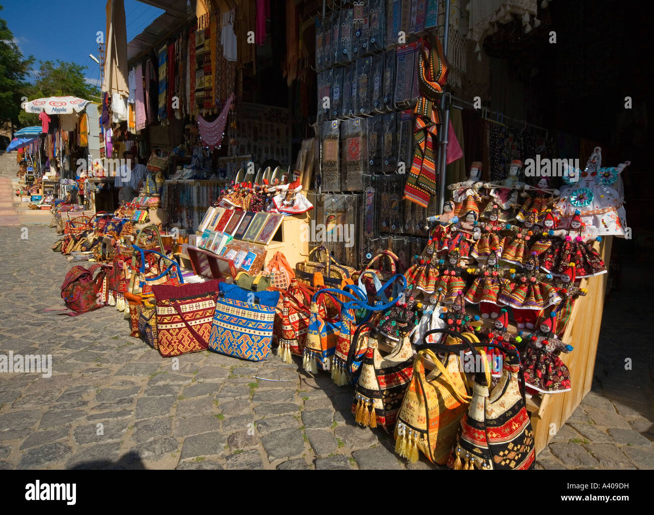 Bazaar by Kaymakli underground city Cappadocia Turkey Stock Photo - Alamy
