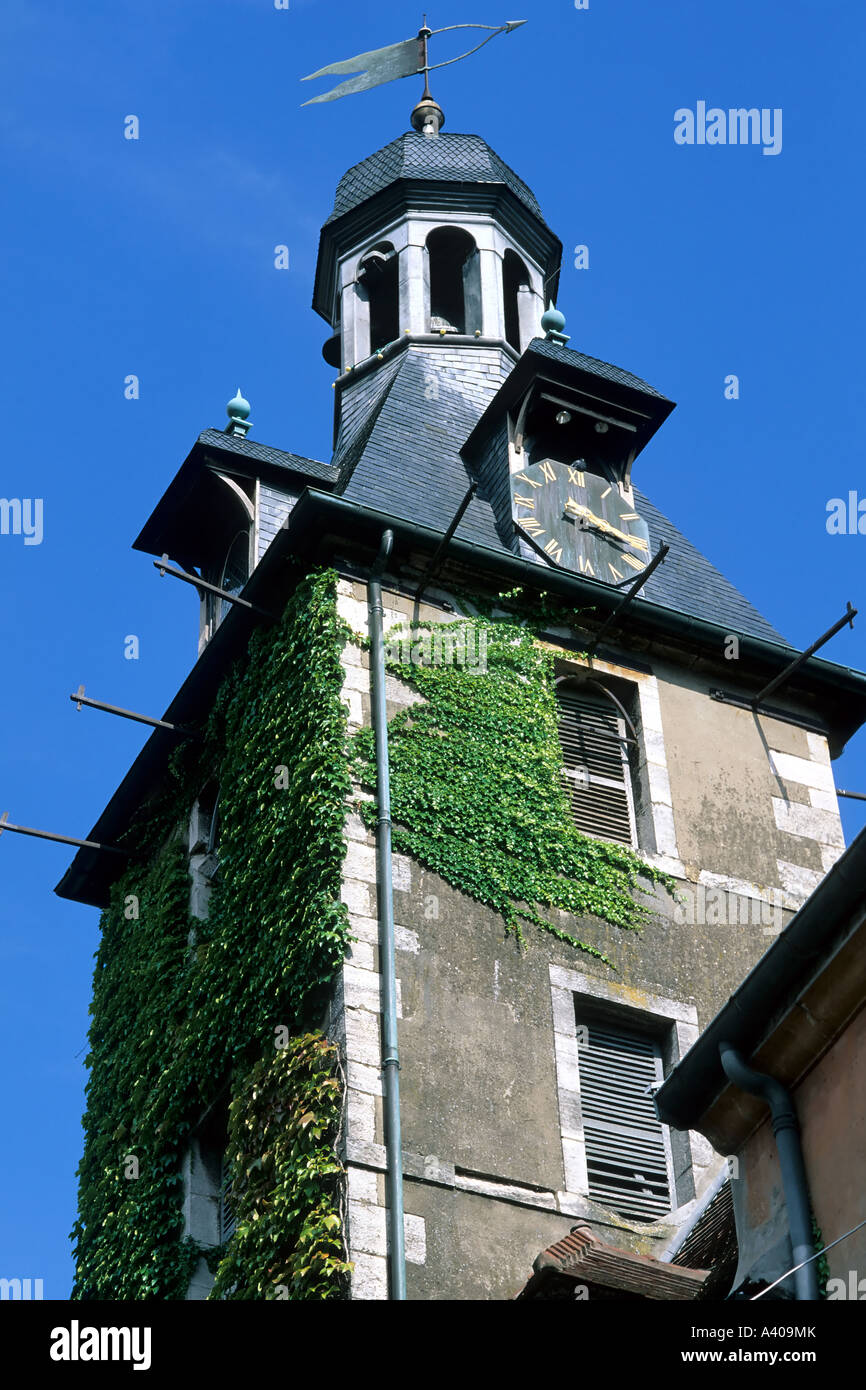 Ancient town hall's belfry, 17th Century, Nuits-Saint-Georges, Côte de ...