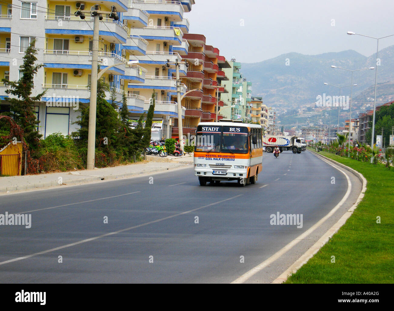 Bus Dolmus main mode of public transport in Turkey Stock Photo - Alamy