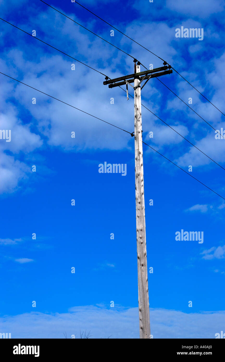 utility tower with power lines Stock Photo - Alamy