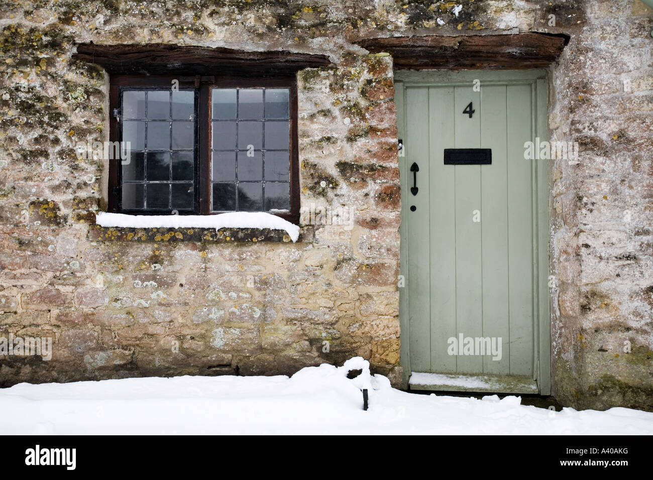 Cotswolds Bibury Winter Snow High Resolution Stock Photography and ...
