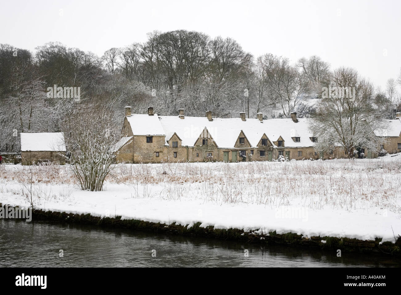 Cotswolds Bibury Winter Snow High Resolution Stock Photography and ...