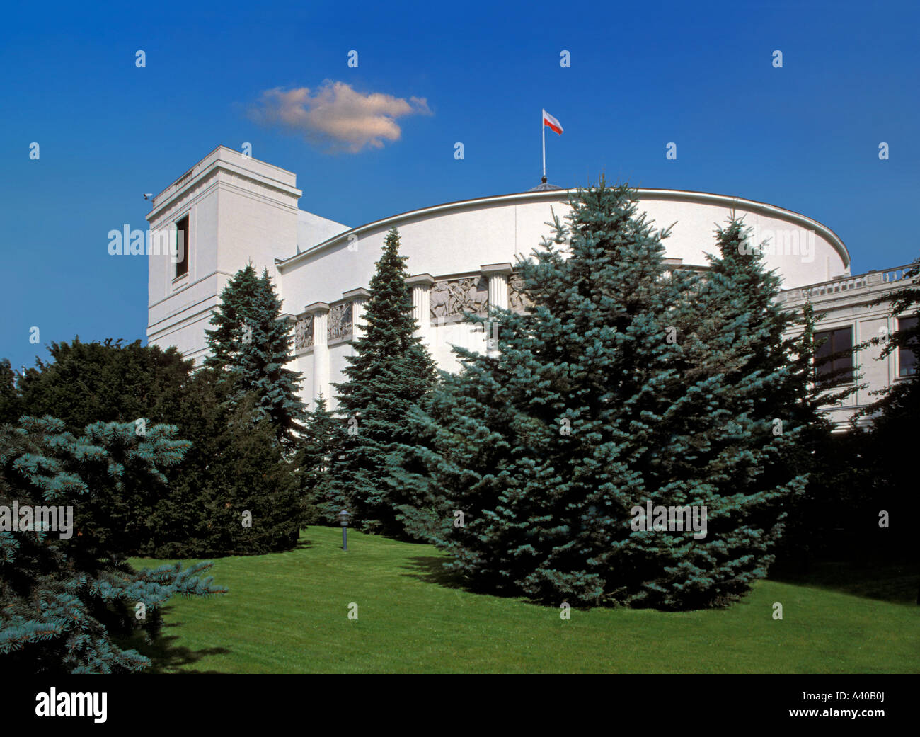 Warsaw parliament building hi-res stock photography and images - Alamy