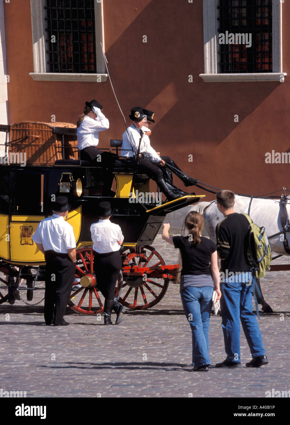 Poland Warsaw Pocztylion Old Polish Mail Royal Castle Zamek Krolewski ...
