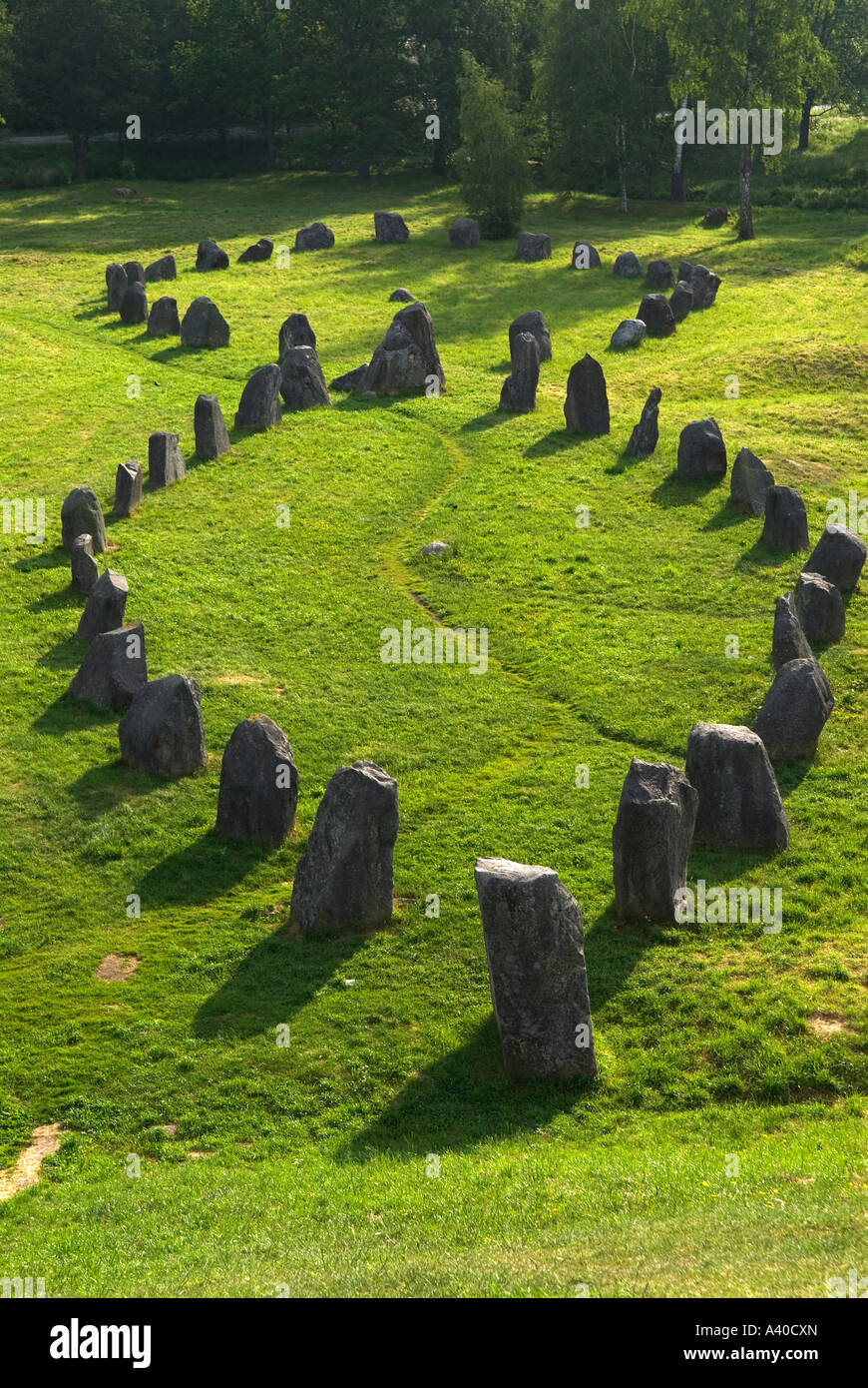 Ancient monument in Sweden Stock Photo - Alamy