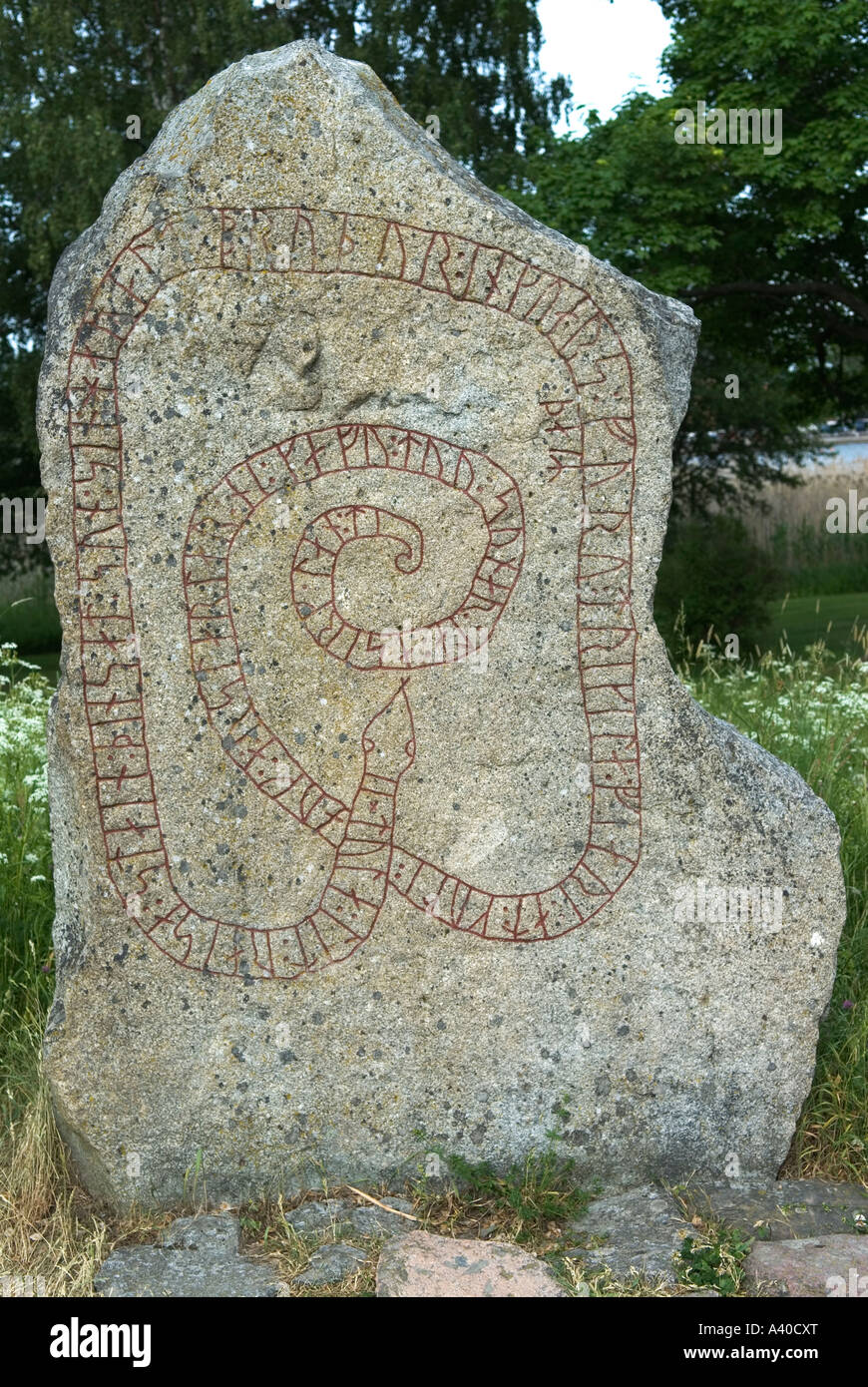 Rune stone dragon hi-res stock photography and images - Alamy