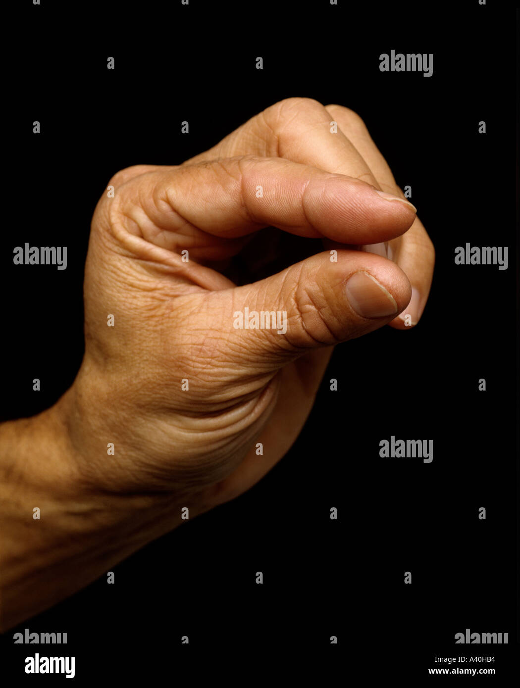 Close up male demonstrating hi-res stock photography and images - Alamy