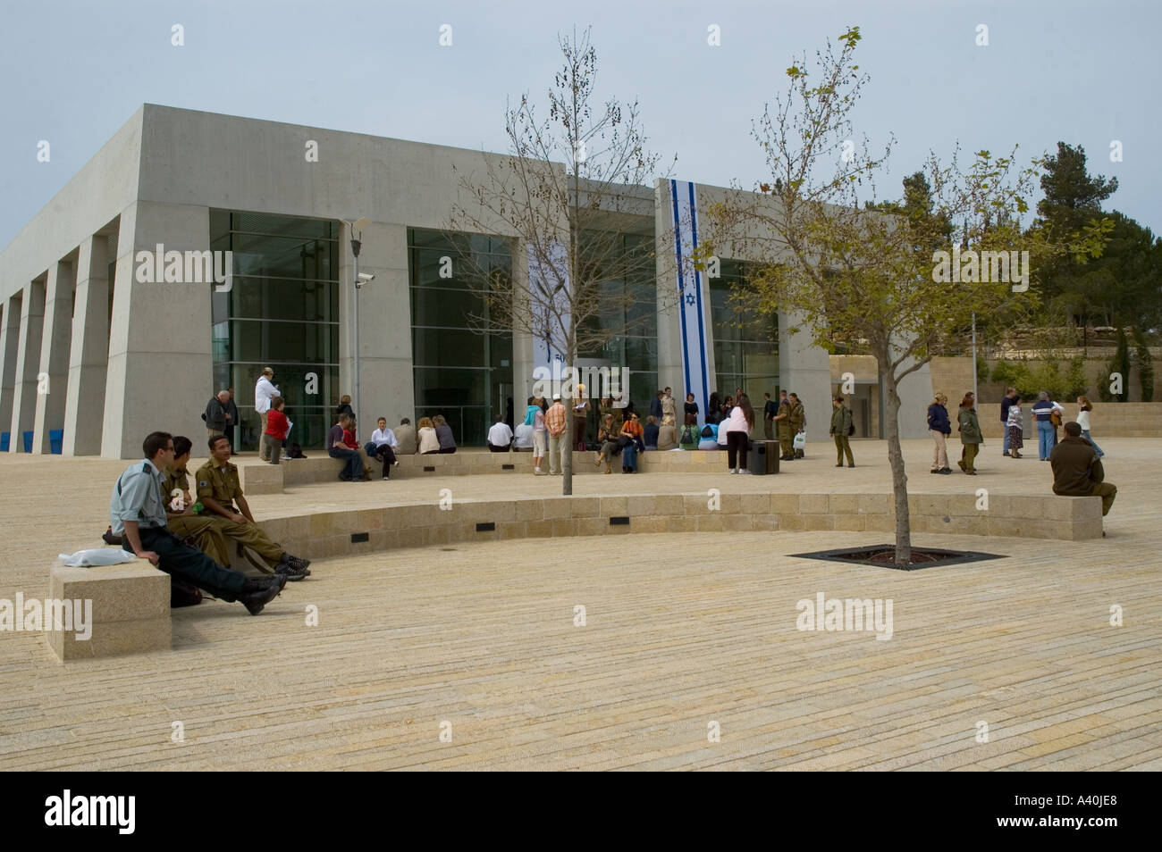 Israel Jerusalem The New Yad Vashem Museum view of the entrance square ...