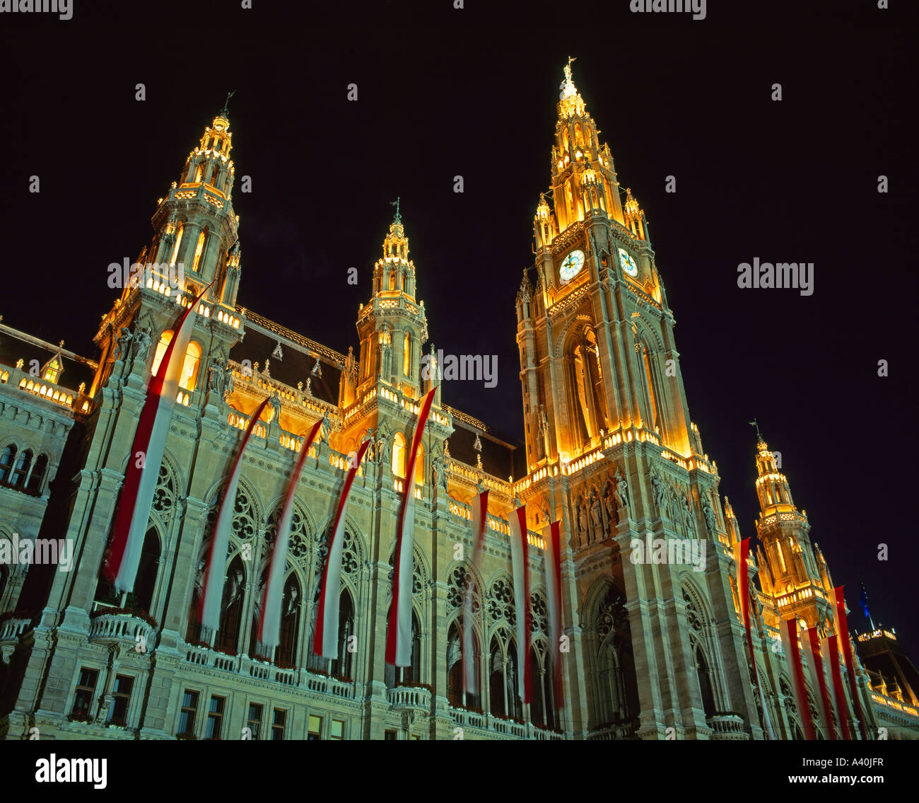 Neues Rathaus New Town Hall Rathausplatz Vienna Austria Stock Photo - Alamy