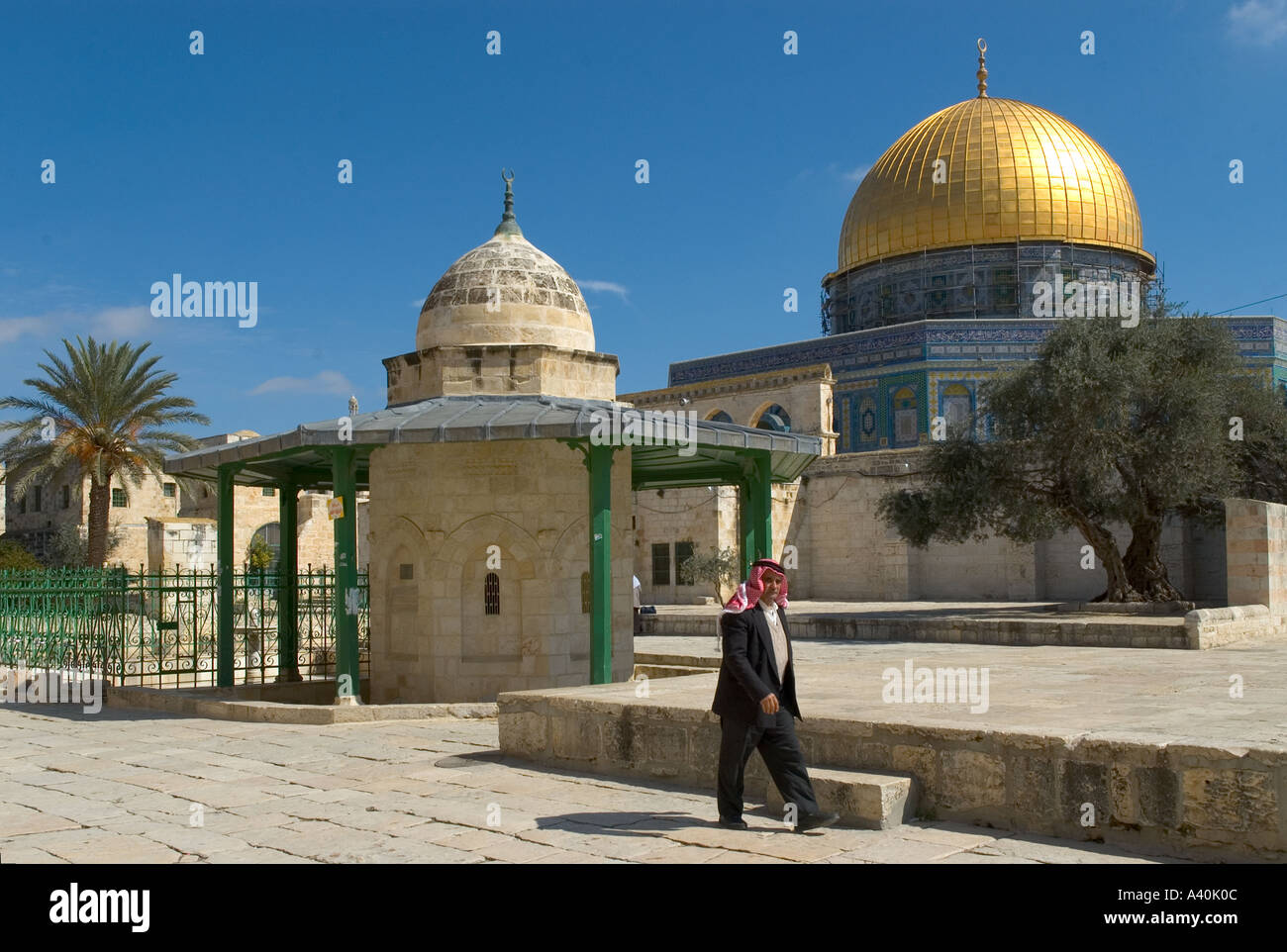 Israel Jerusalem Old City Esplanade of the mosques The Dome of the Rock ...
