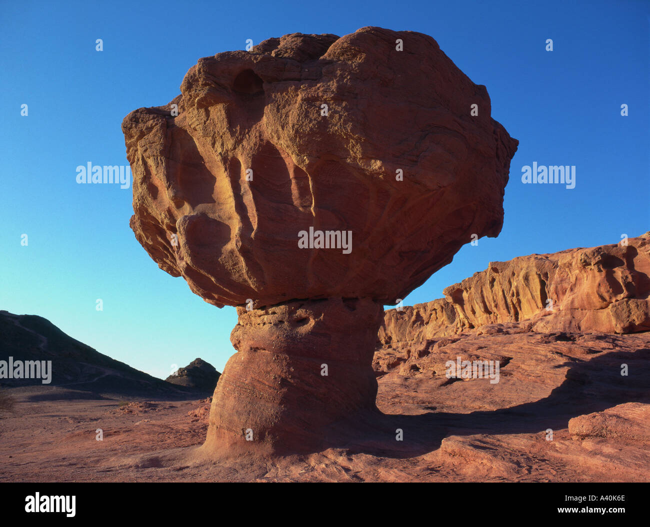 Israel Arava Valley Timna Park nature reserve The Mushroom Natural rock ...