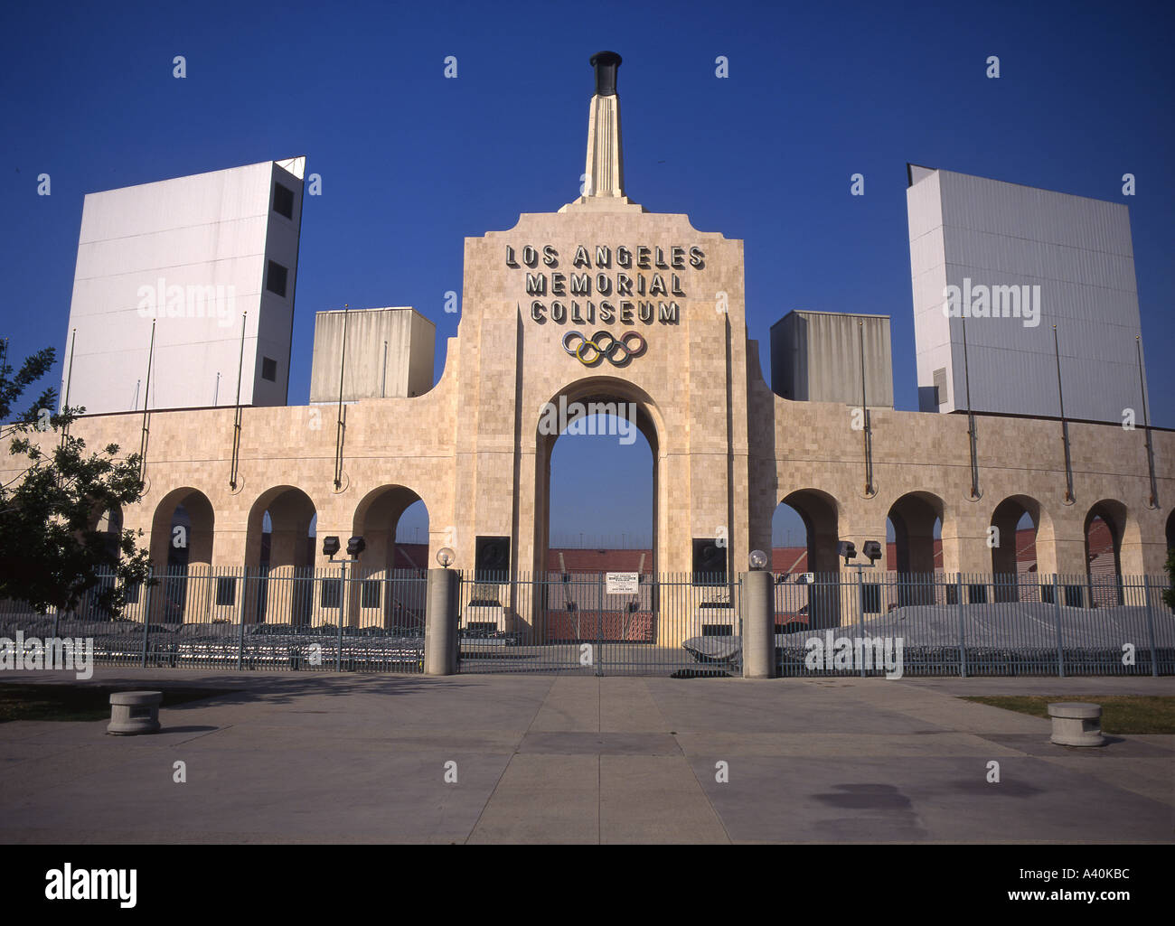 Los Angeles Memorial Coliseum Exposition Park Los Angeles Stock Photo ...