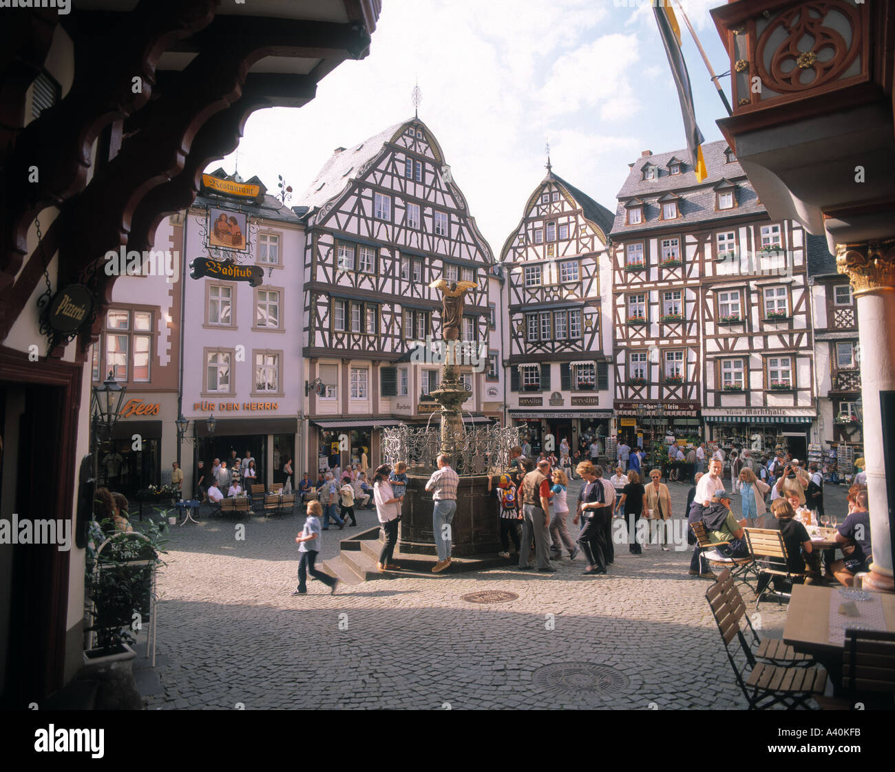 Bernkastel Kues Rhine Valley Germany Stock Photo - Alamy