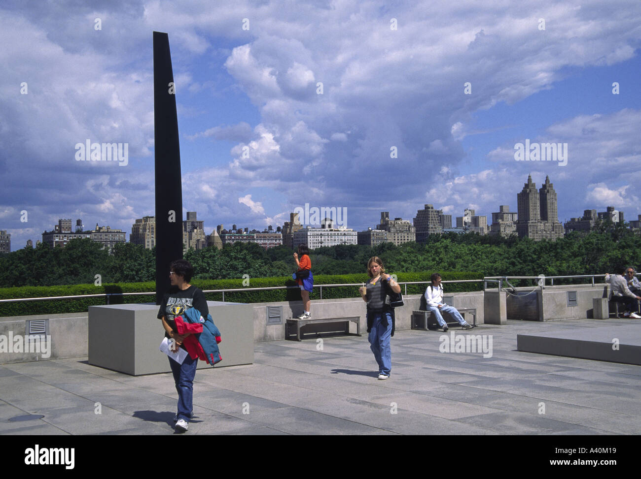 Roof Terrace Metropolitan Museum of Art New York City Stock Photo - Alamy