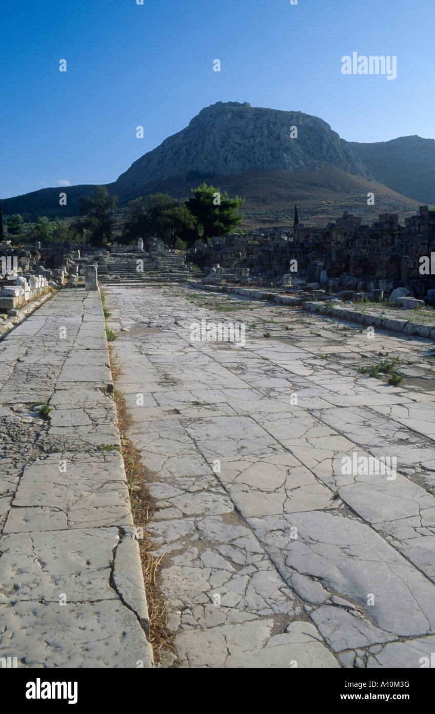 Lechaion way hi-res stock photography and images - Alamy