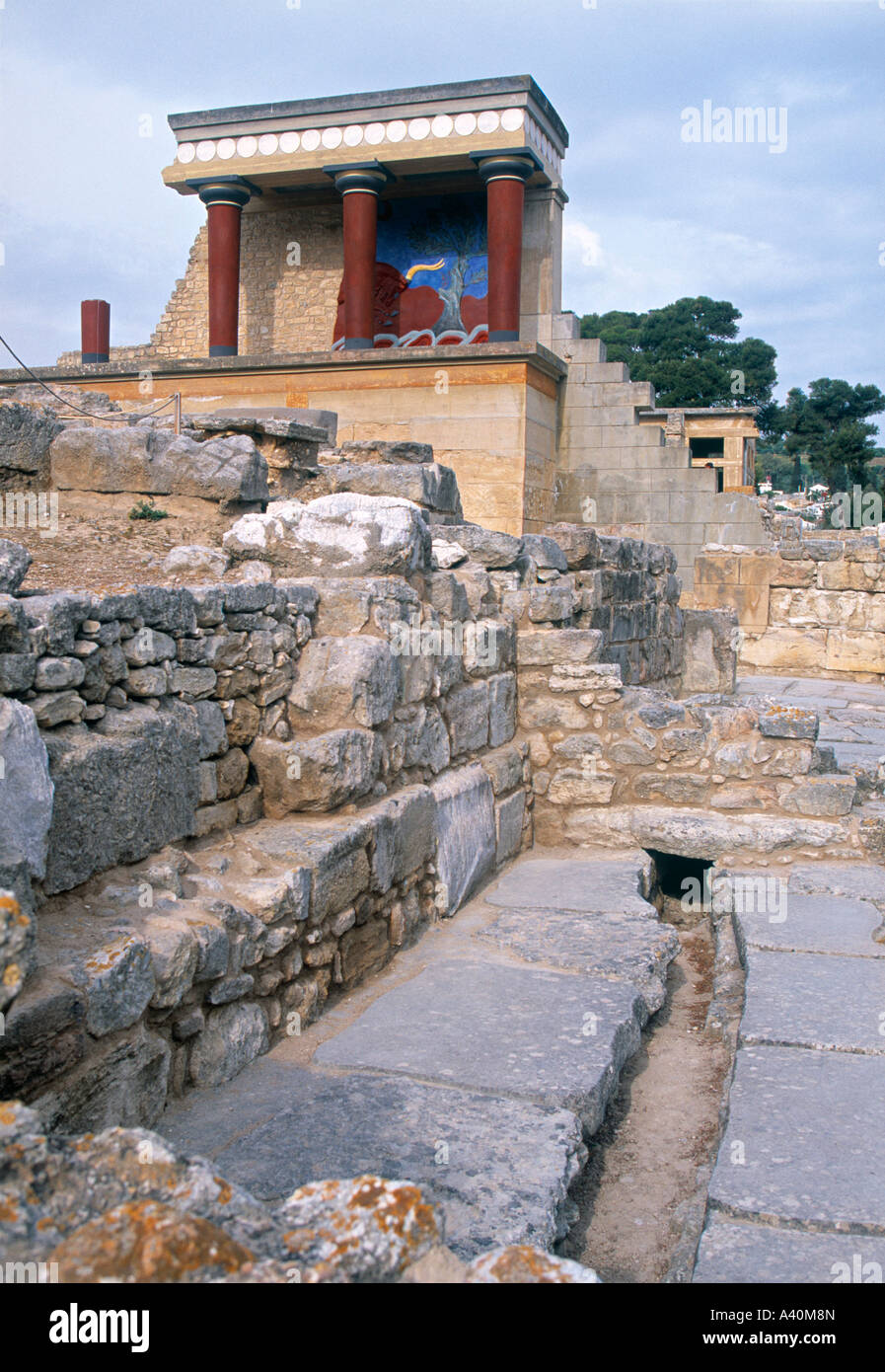 Knossos Crete Greece Stock Photo - Alamy