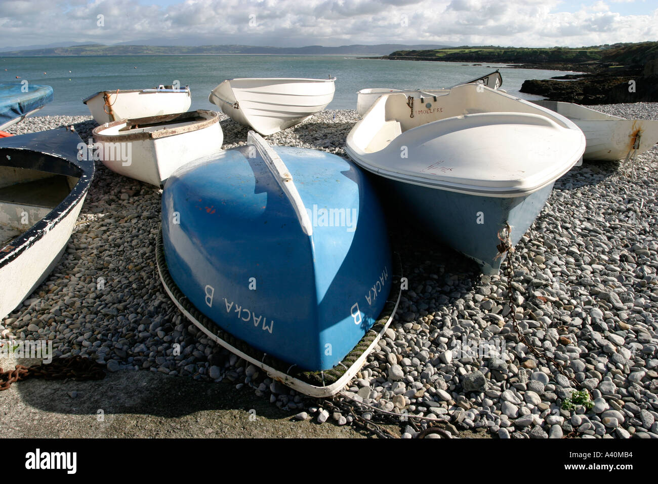Anglesey moelfre fishing hi-res stock photography and images - Alamy