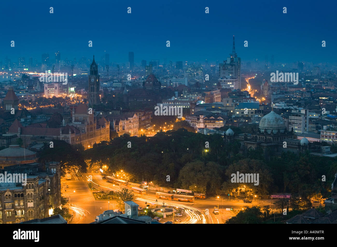 Fort Area Downtown Mumbai Bombay India Stock Photo - Alamy