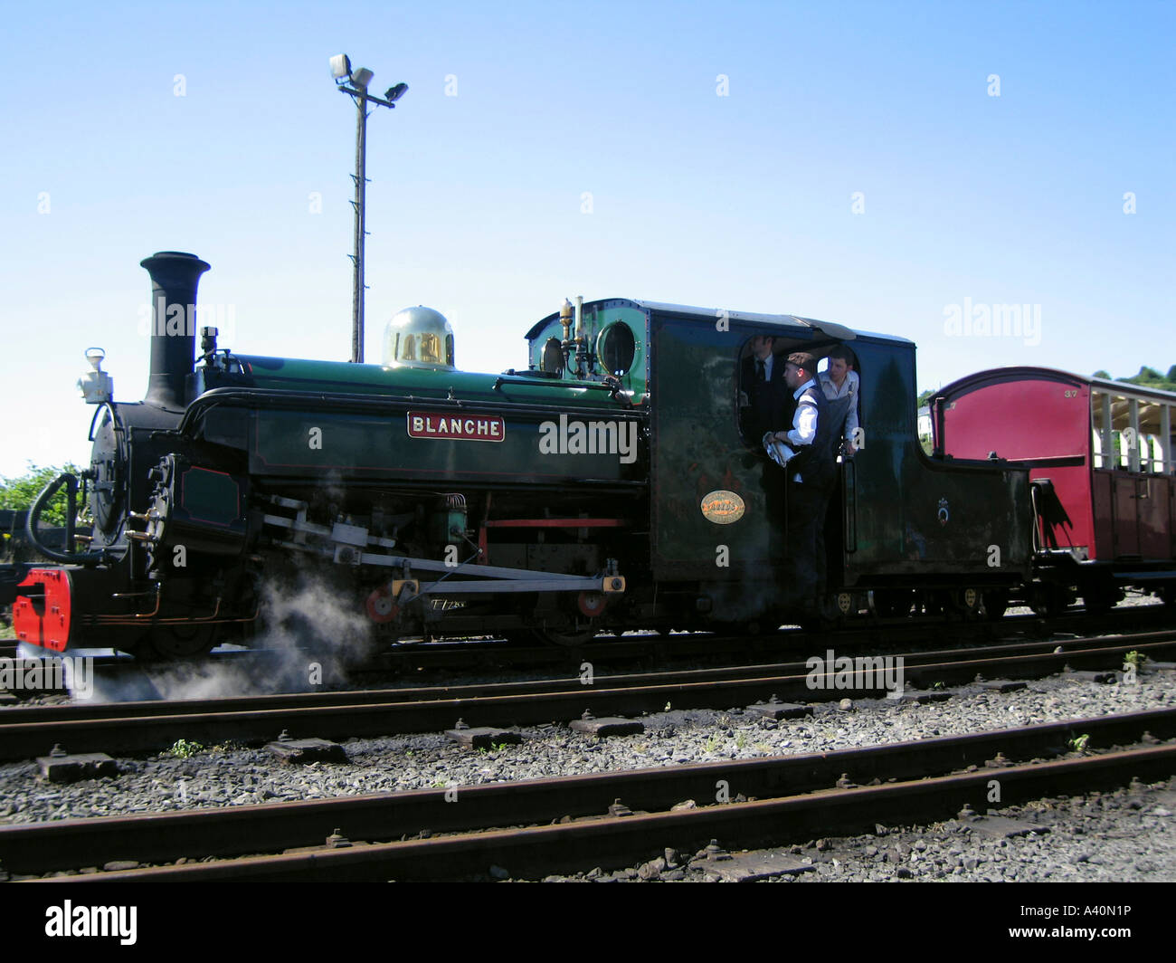 train & driver Stock Photo - Alamy