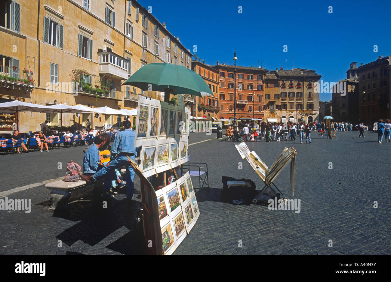 Paizza Navona Rome Italy Stock Photo - Alamy