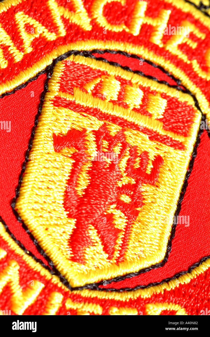 Manchester United Crest Stock Photo - Alamy