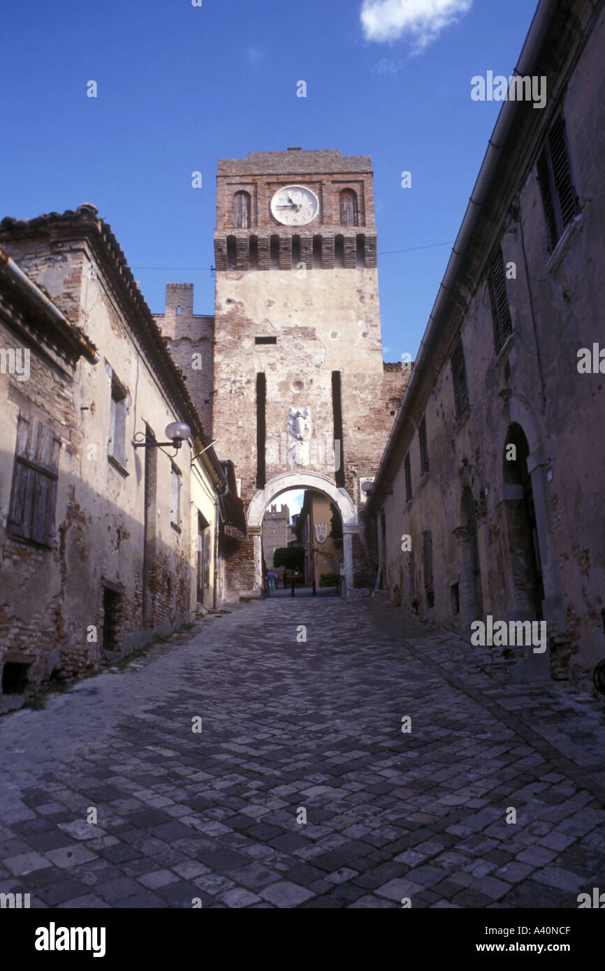 Gradara medieval village view hi-res stock photography and images - Alamy