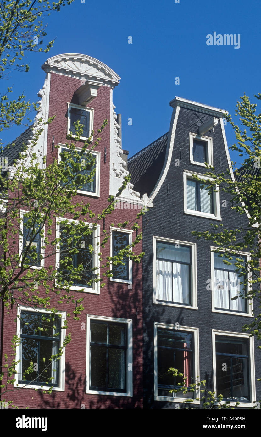 Canalside houses Amsterdam Holland Stock Photo - Alamy