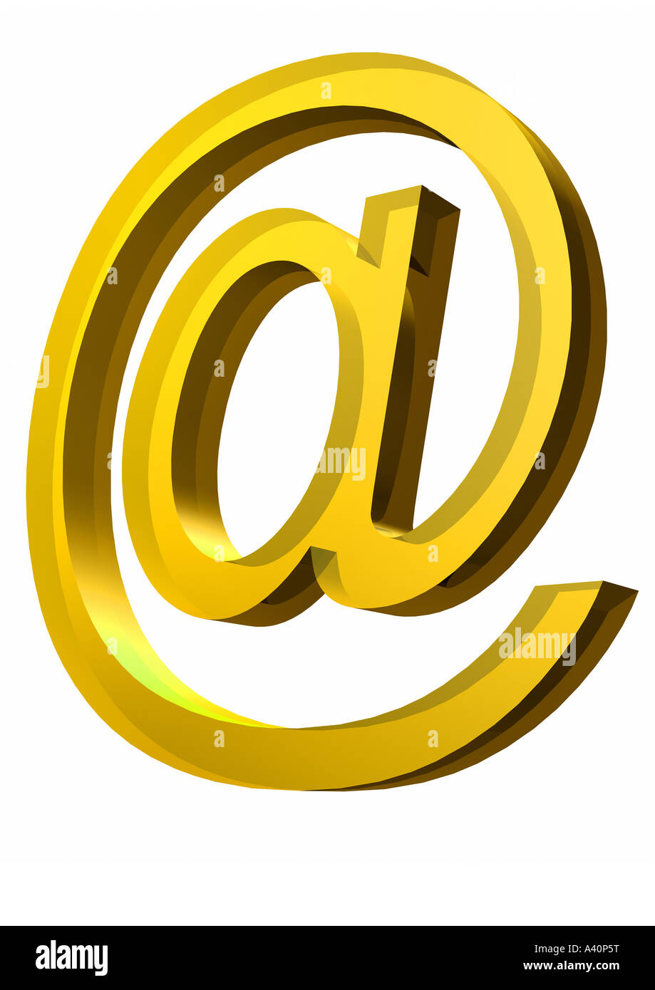 at sign made from glass At Zeichen aus Glas Stock Photo - Alamy