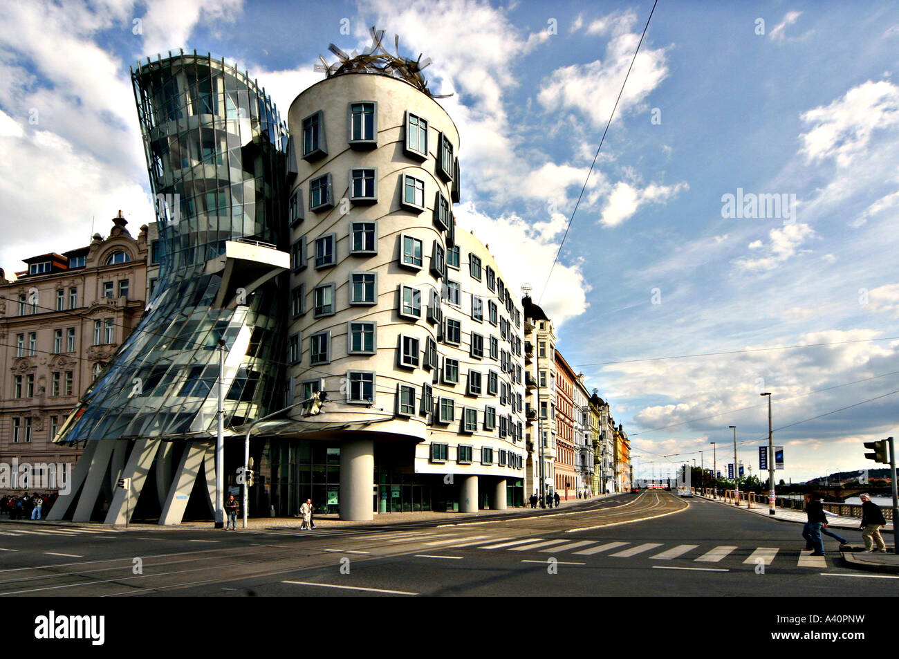 Frank Gehry "Dancing" Building in Prague, Czech Republic Stock Photo ...