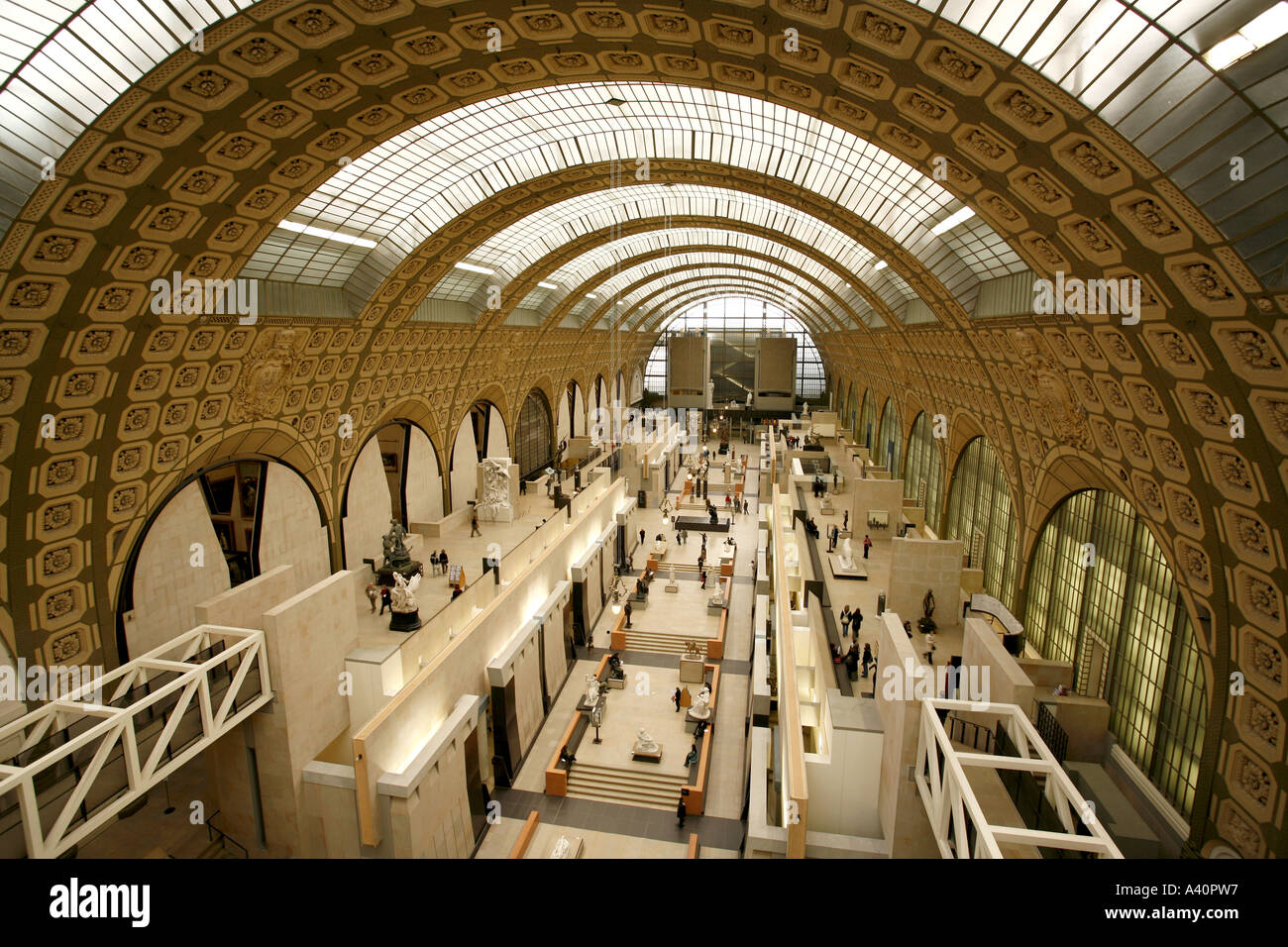 MAIN EXHIBITION HALL AT THE MUSEE D'ORSAY, PARIS, FRANCE Stock Photo ...