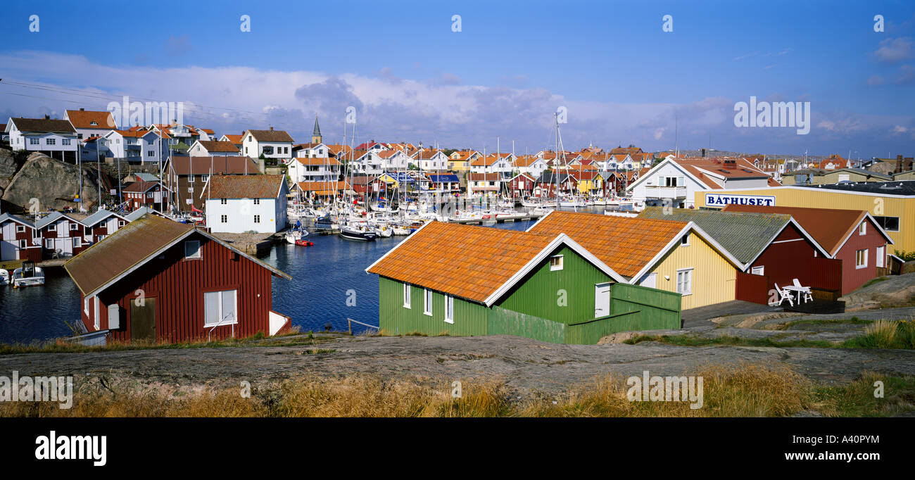 Smogen Fishing village Bohuslan Sweden Stock Photo - Alamy