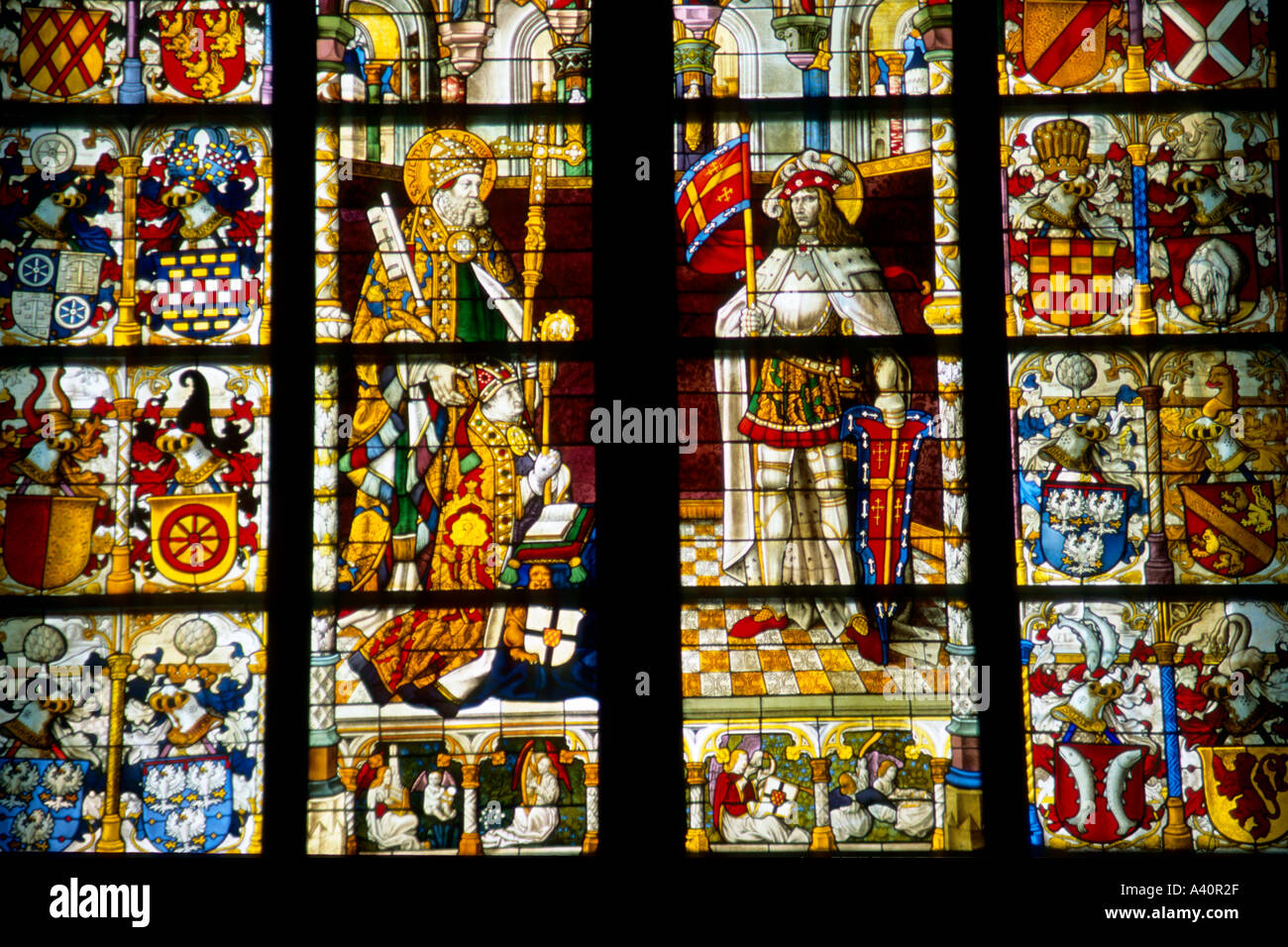Germany Cologne Cathedral window Stock Photo - Alamy