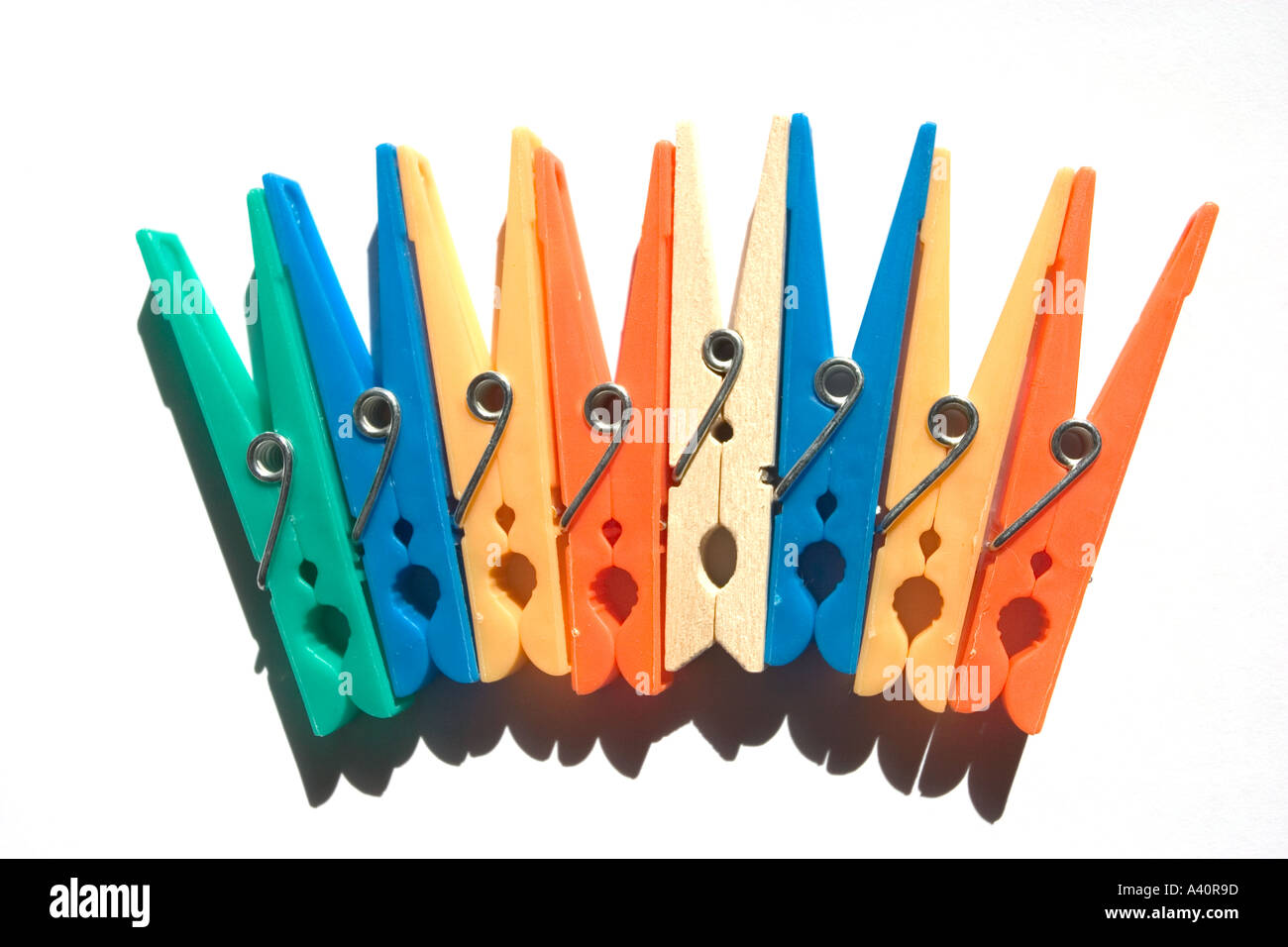 Hang hanging out washing Cut Out Stock Images & Pictures - Alamy