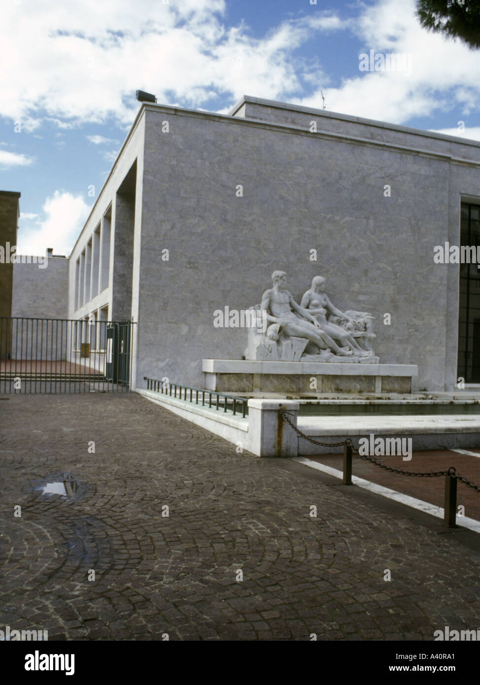 The Mussolini Art Museum on the Piazza Adua in Florence Italy Stock ...