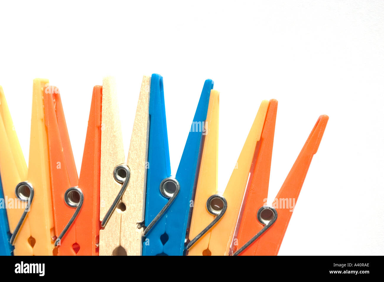Colored pegs Stock Photo - Alamy
