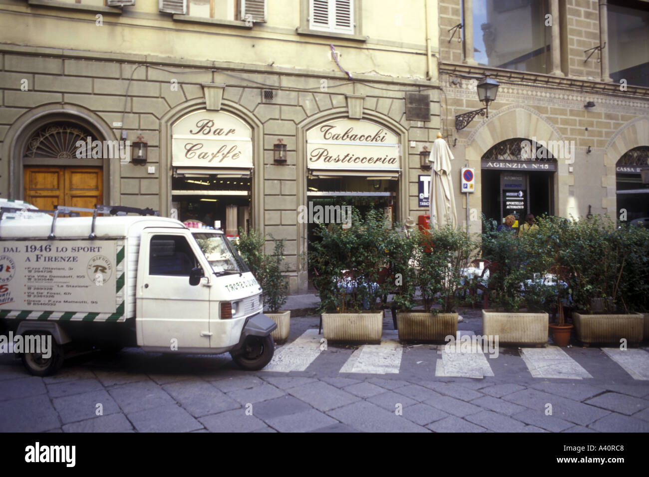 A traditional Italian Cafe in the Della Scala Florence Italy Stock ...