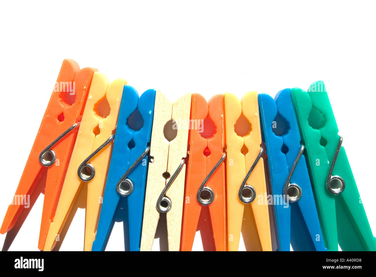 Coat hanging pegs hi-res stock photography and images - Alamy