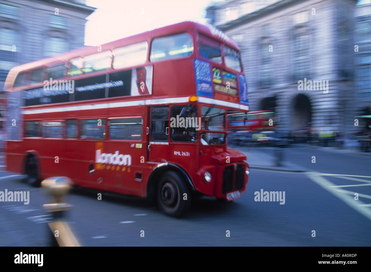 Red London Bus London England Stock Photo - Alamy